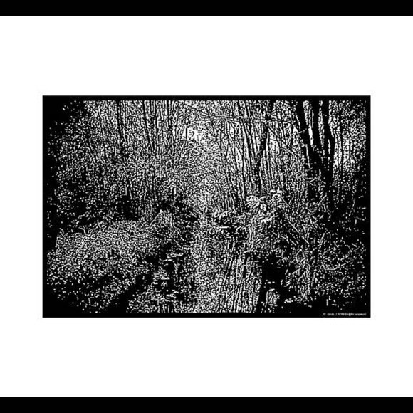 Gersh Art | Art | Sketch Of A Spring Landscape In Black And White ...